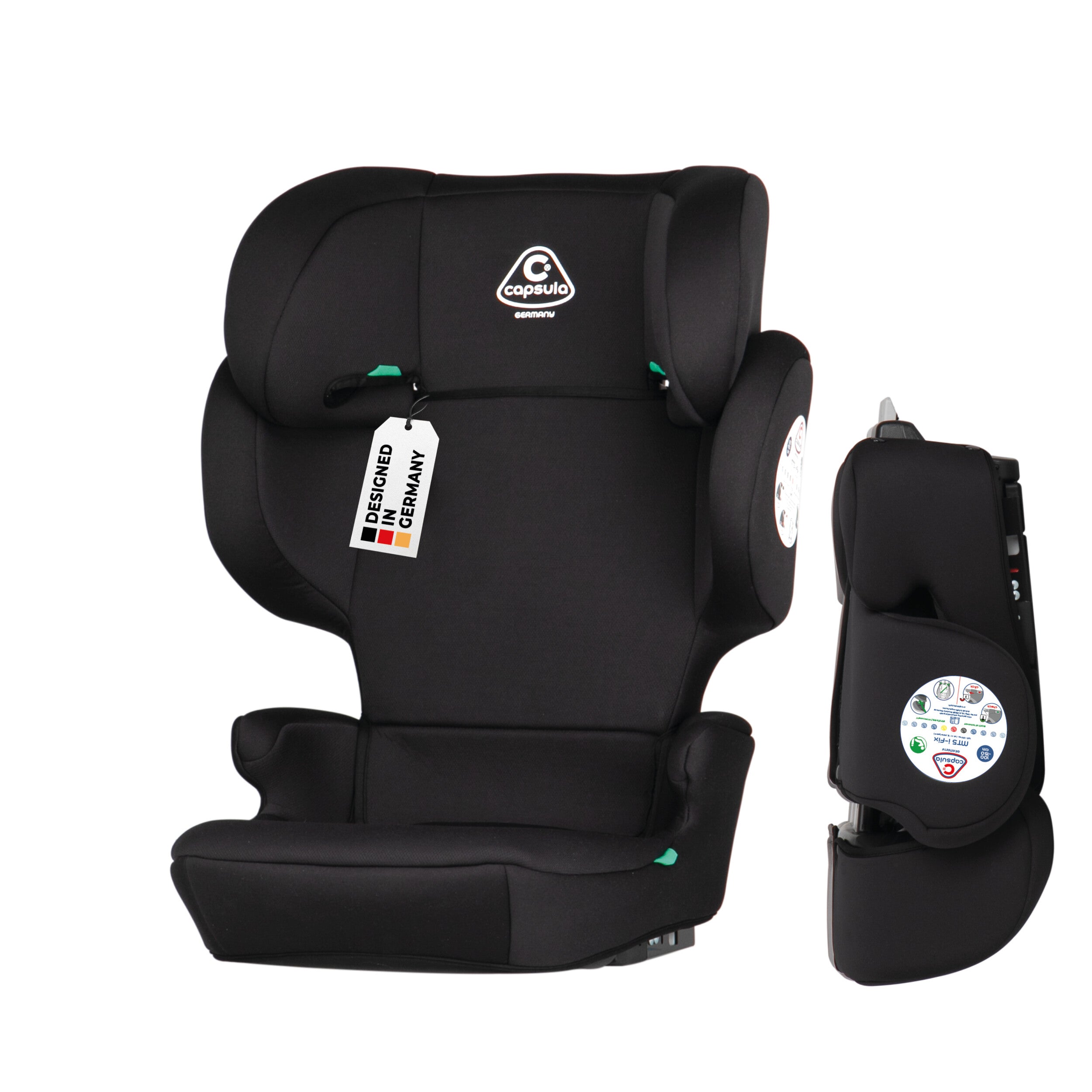 Capsula® Isofix I-Size Child Car Seat – Foldable, ISOFIX Compatible, 1